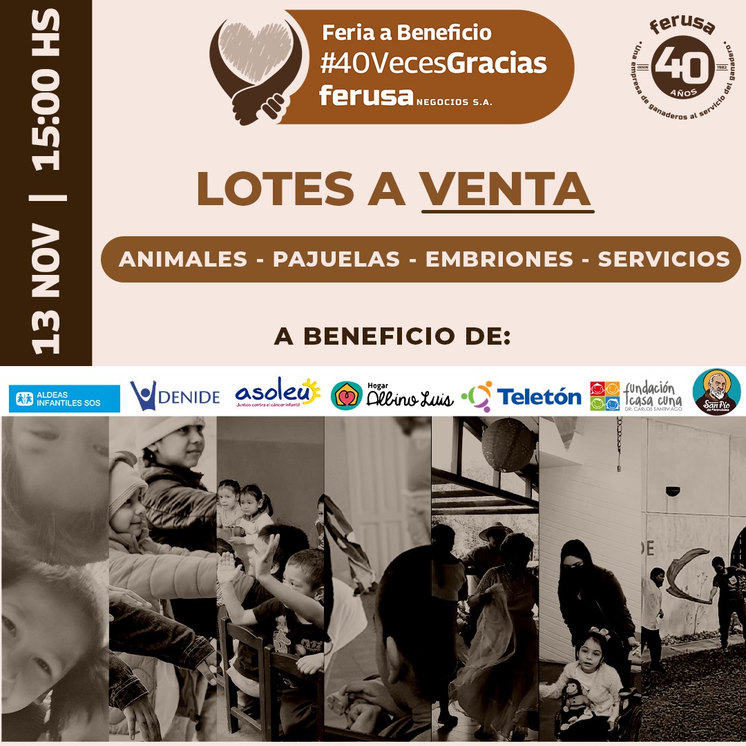 Ferusa - Subastas - FERIA ANIVERSARIO FERUSA 40 AÑOS