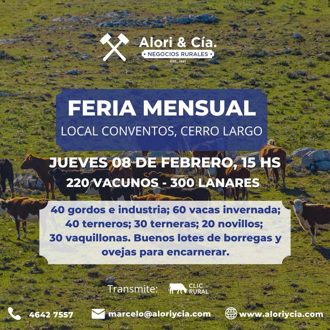 Escritorio Alori & Cía - Negocios Rurales - Feria Mensual - Alori y Cia ...